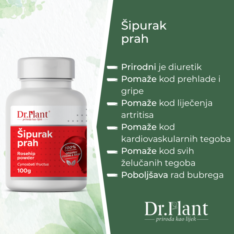 Dr. Plant BIO Šipurak u prahu (Cynosbati fructus) 100g - Pharmacy & BIO
